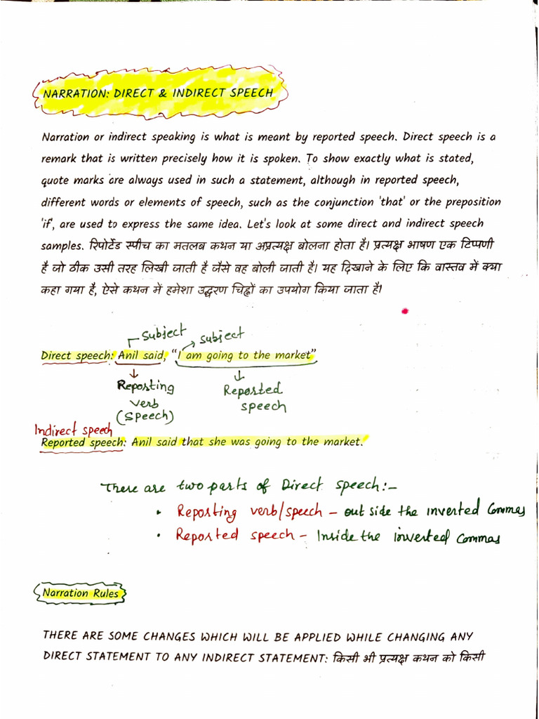Narration | PDF | Morphology | Syntax