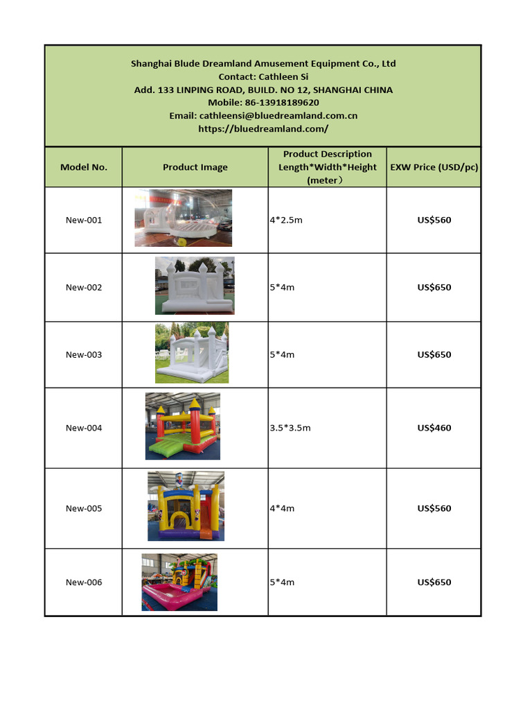 2025 Popular Model Price List | PDF