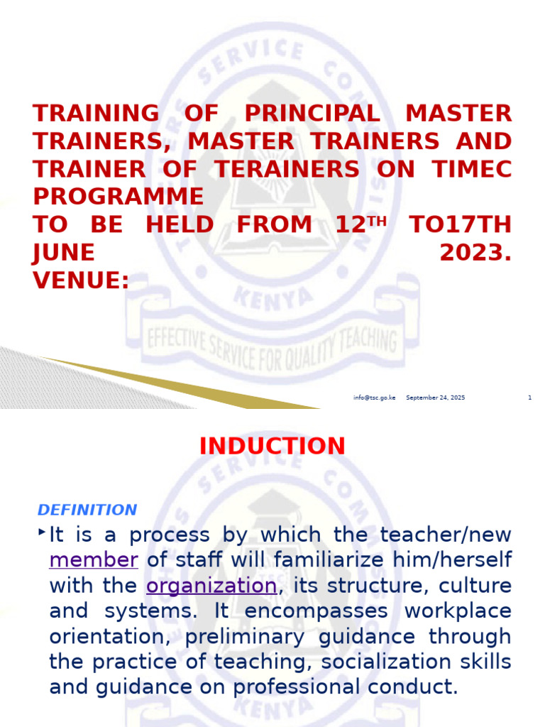TIMEC Programme Overview and Objectives | PDF | Mentorship | Teachers