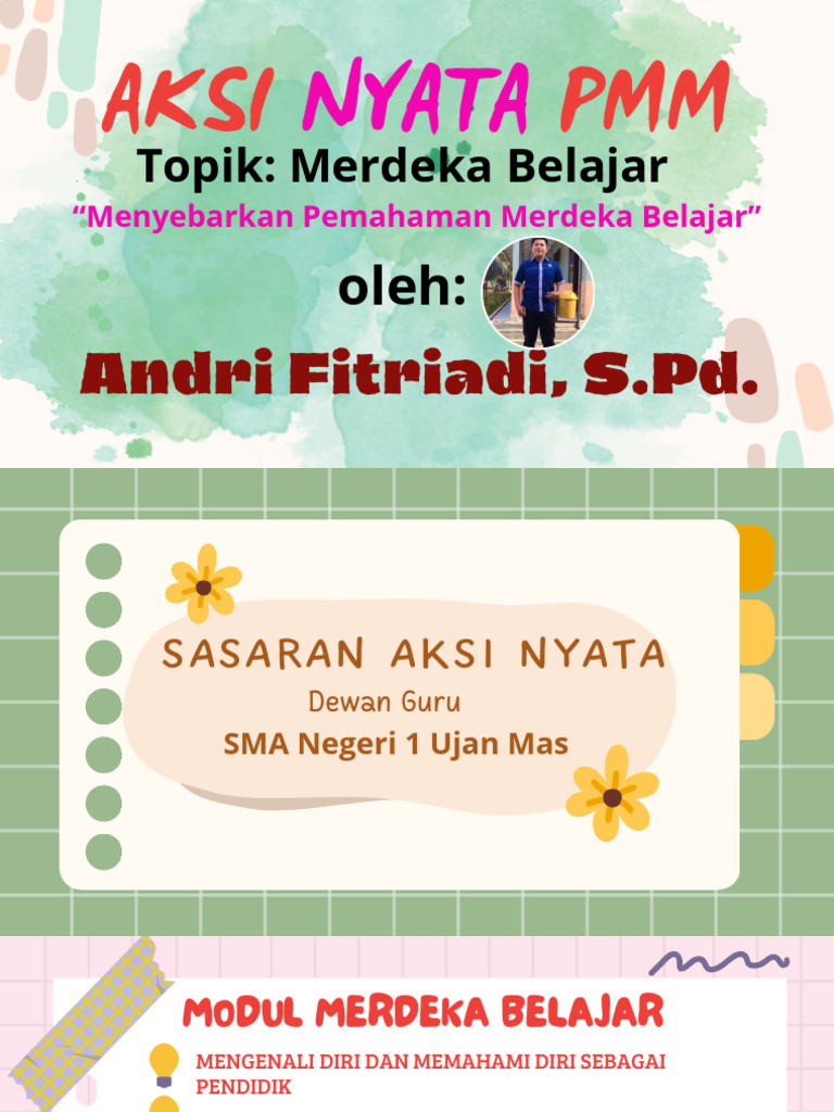 Aksi Nyata Merdeka Belajar Andri. F | PDF