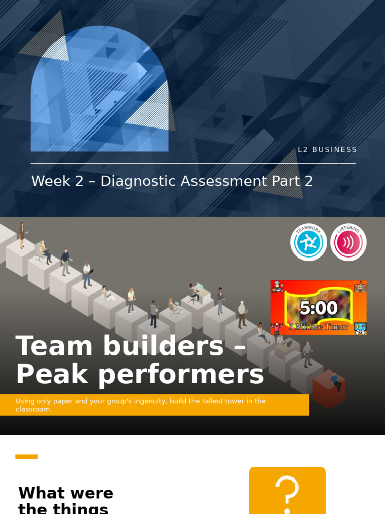Week 2 - Diagnostic Assessment Part 2 - (L2 Business) | PDF ...