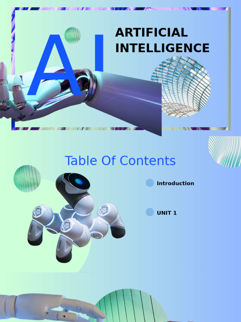AI - PPT - Complete Unit1 | PDF | Artificial Intelligence | Intelligence (AI) & Semantics