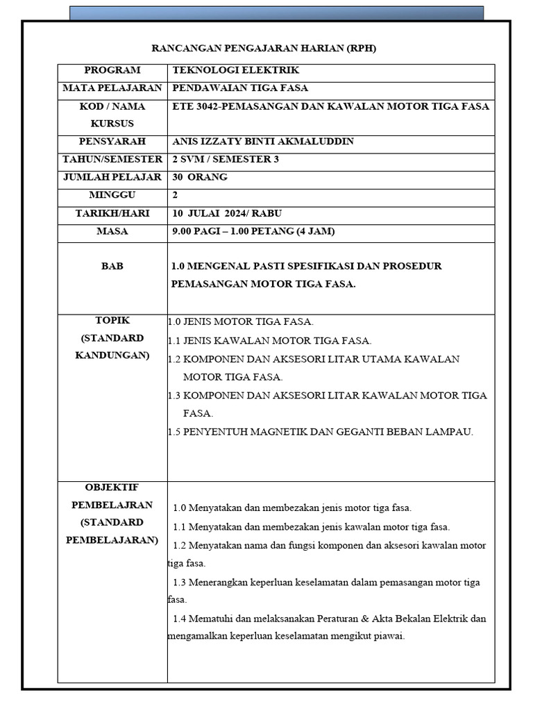RPH_Motor_KVSB(W2) | PDF