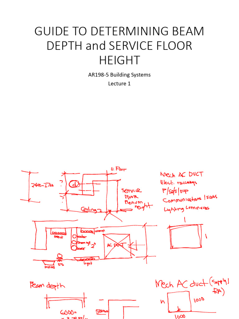 Beam Depth and Floor Height Guide | PDF | Electric Power Distribution ...