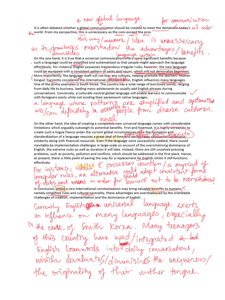A New Lingua France or Not Essay | PDF