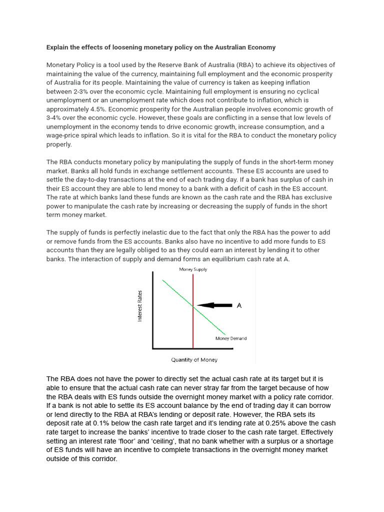 Monetary Policy essay | PDF | Monetary Policy | Interest