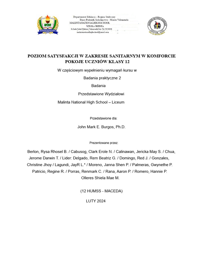 Tytuł, SOP, Uzasadnienie, Instrukcja PR2 V2 | PDF