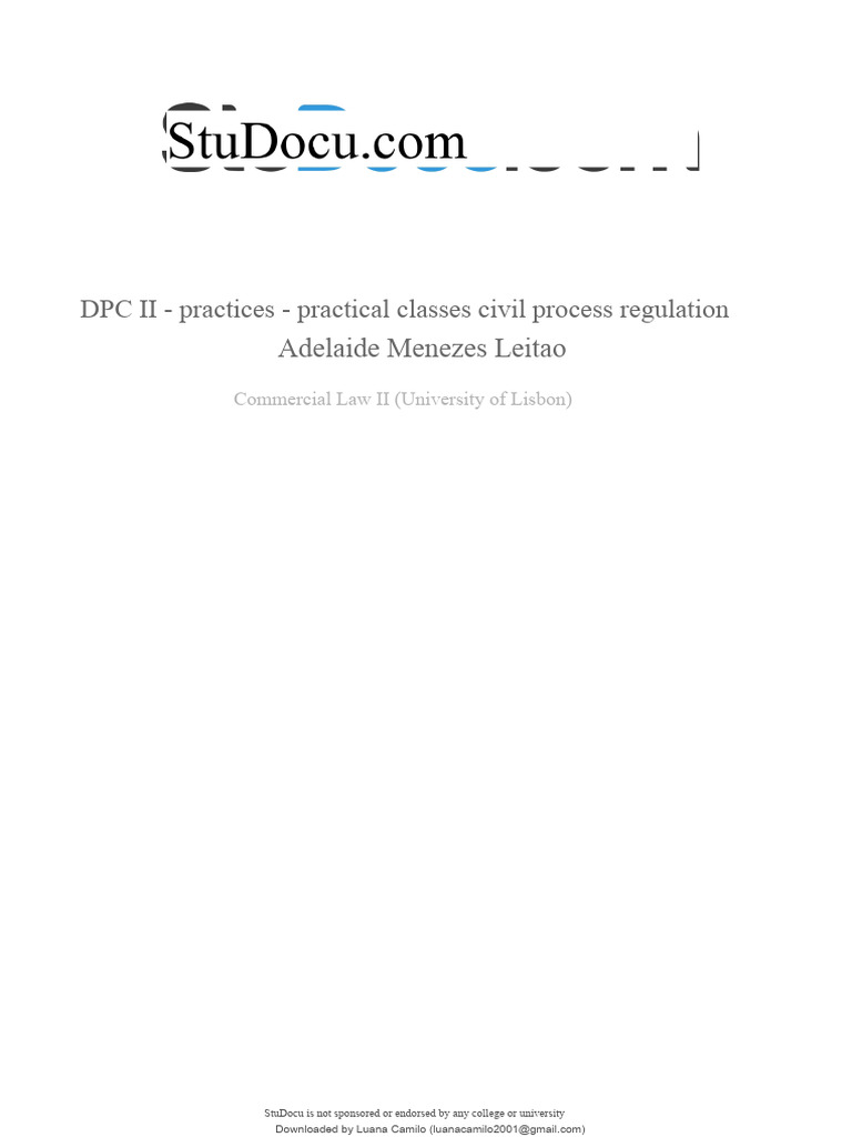 Civil Procedure II Practical Cases Guide | PDF | Evidence (Law) | Annulment