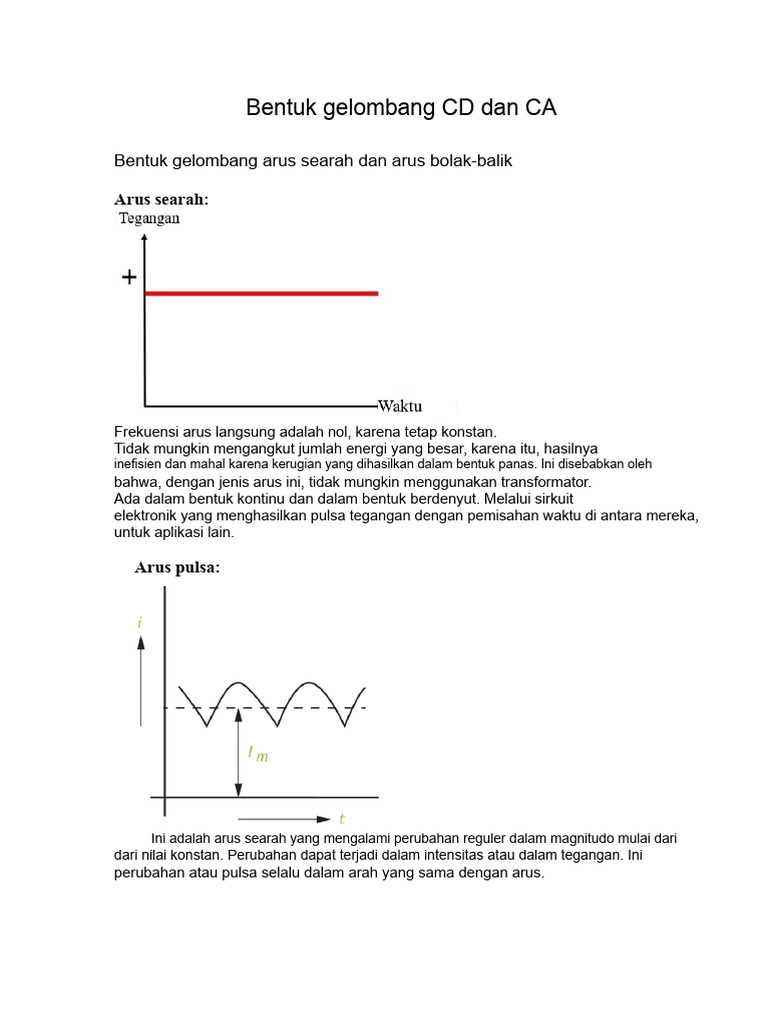 Bentuk Gelombang DC Dan AC | PDF