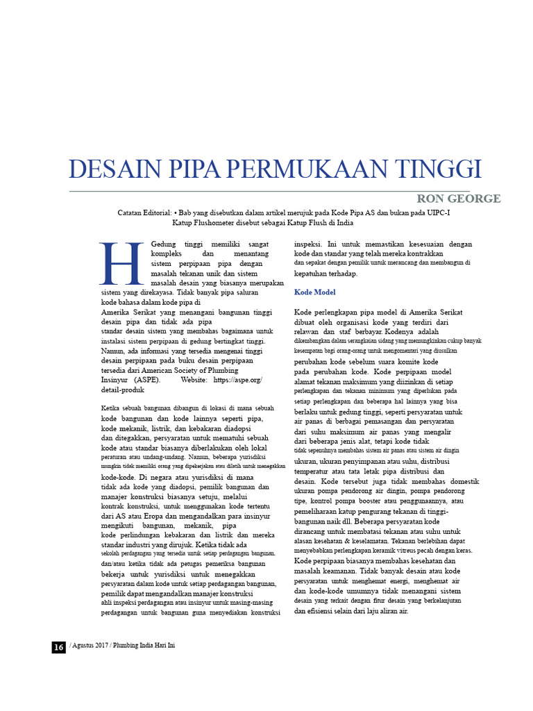 004 - Desain Pipa Bangunan Tinggi | PDF