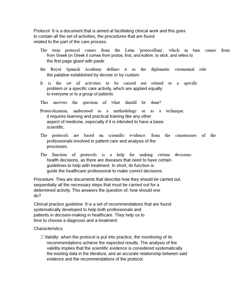 Clinical Protocols for Effective Care | PDF | Evidence Based Medicine ...