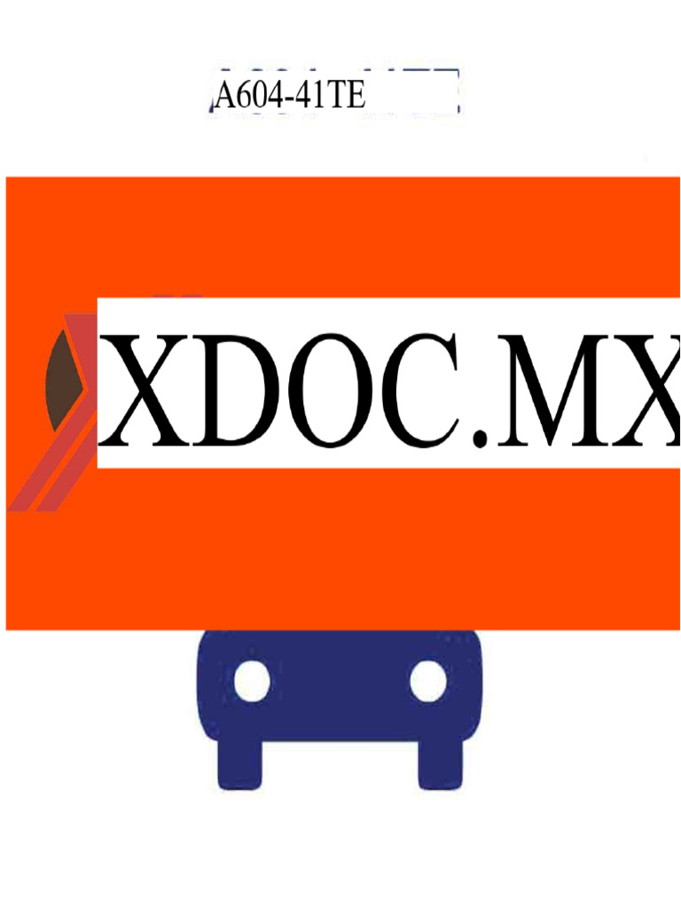 Xdoc - MX Przekładnia Automatyczna A604 41te | PDF
