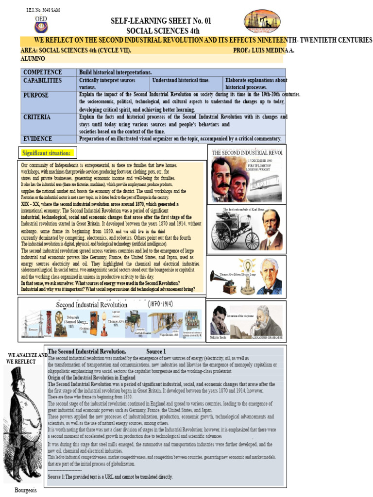 CCSS.-4th Second Industrial Revolution and Its Effects 19th-20th ...