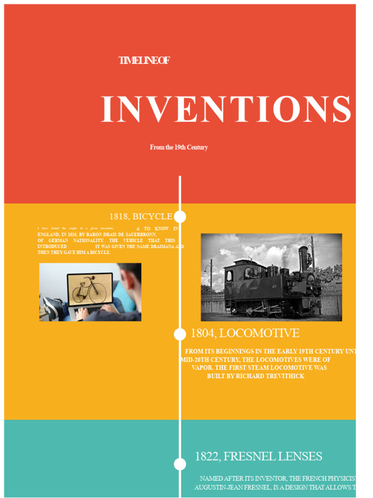 Timeline of Inventions of The 19th Century | PDF | Anesthesia