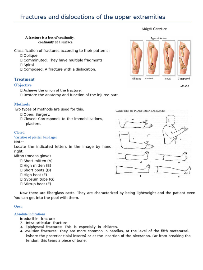 Upper Extremity Fractures & Dislocations Guide | PDF | Shoulder | Hand