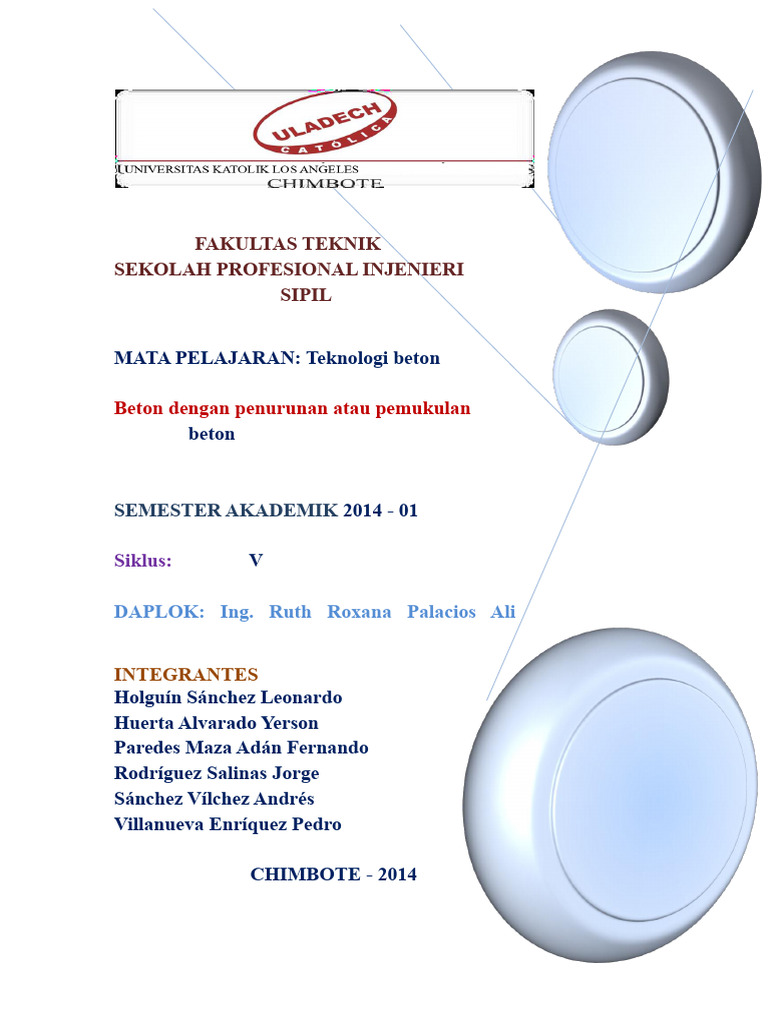 Laporan - Beton Dengan Teknologi Slump-Beton | PDF