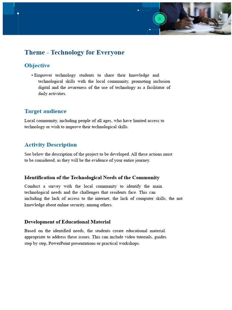 Theme - Technology For Everyone | PDF | Knowledge | Internet
