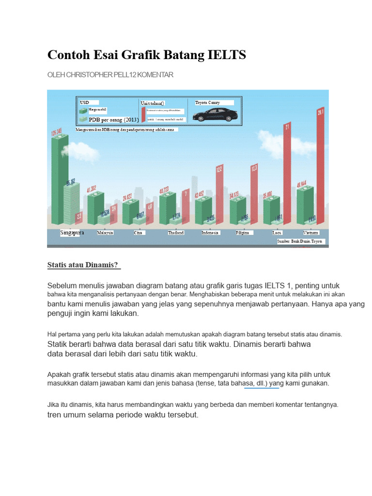 Panduan Menulis Esai Grafik Batang IELTS | PDF