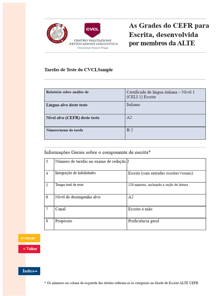 amostras-italianas-CELI | PDF | Itália | Escrita