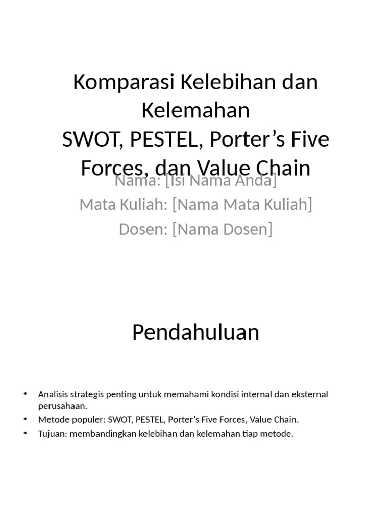Komparasi Analisis Strategis | PDF