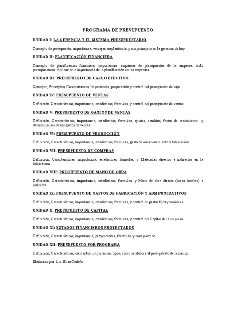 Guía Completa de Presupuestos Empresariales | PDF | Presupuesto | Business