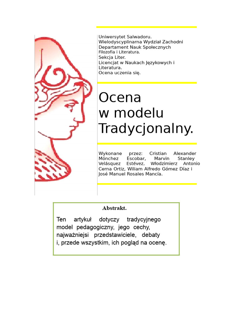 Ocena W Modelu Tradycyjnym | PDF