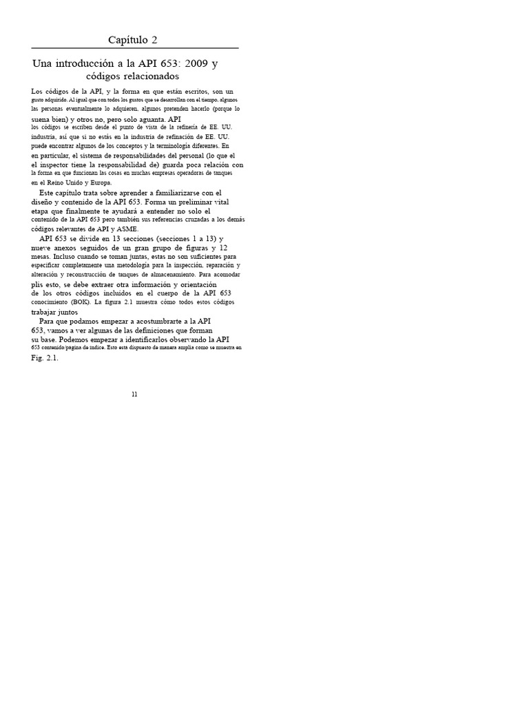 Introducción a la API 653: 2009 y Códigos | PDF