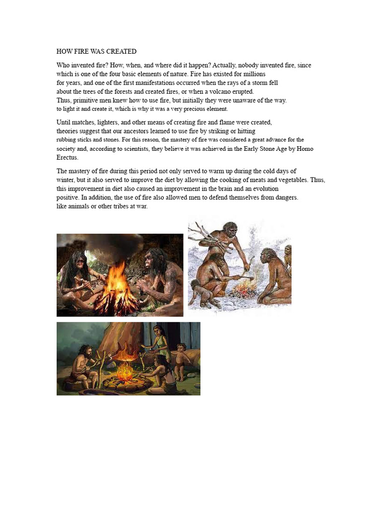 Origins and Impact of Fire Mastery | PDF