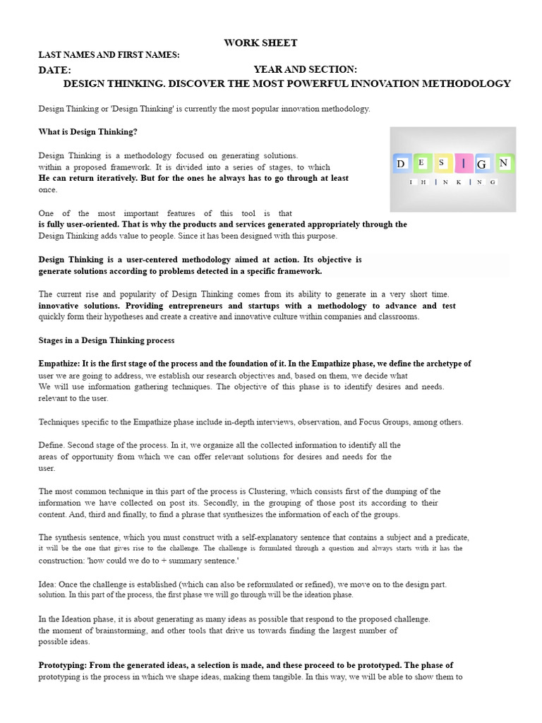 Understanding Design Thinking Stages | PDF | Design Thinking | Methodology
