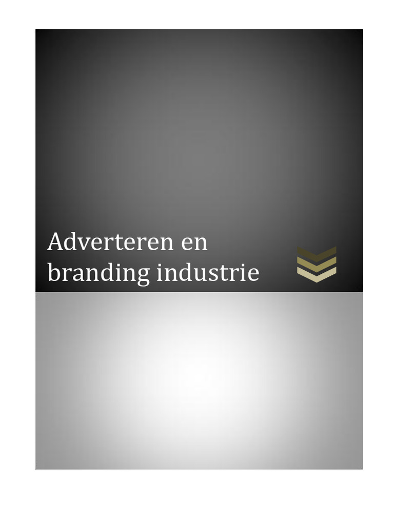 De Vijf Krachtenanalyse Van de Reclame - en Brandingindustrie. | PDF