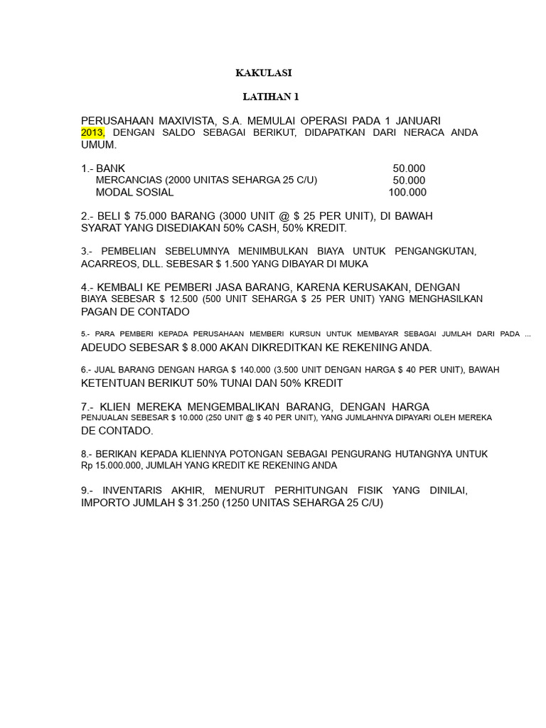 Akuntansi Pencatatan Barang | PDF