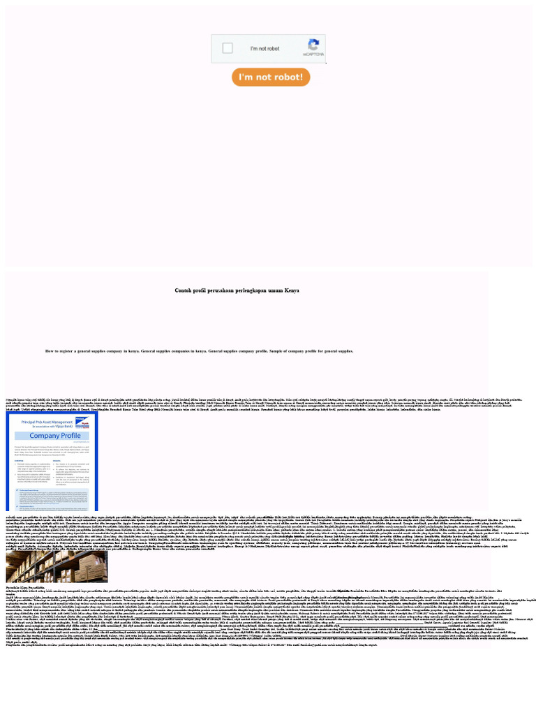 Contoh Profil Perusahaan Kenya | PDF