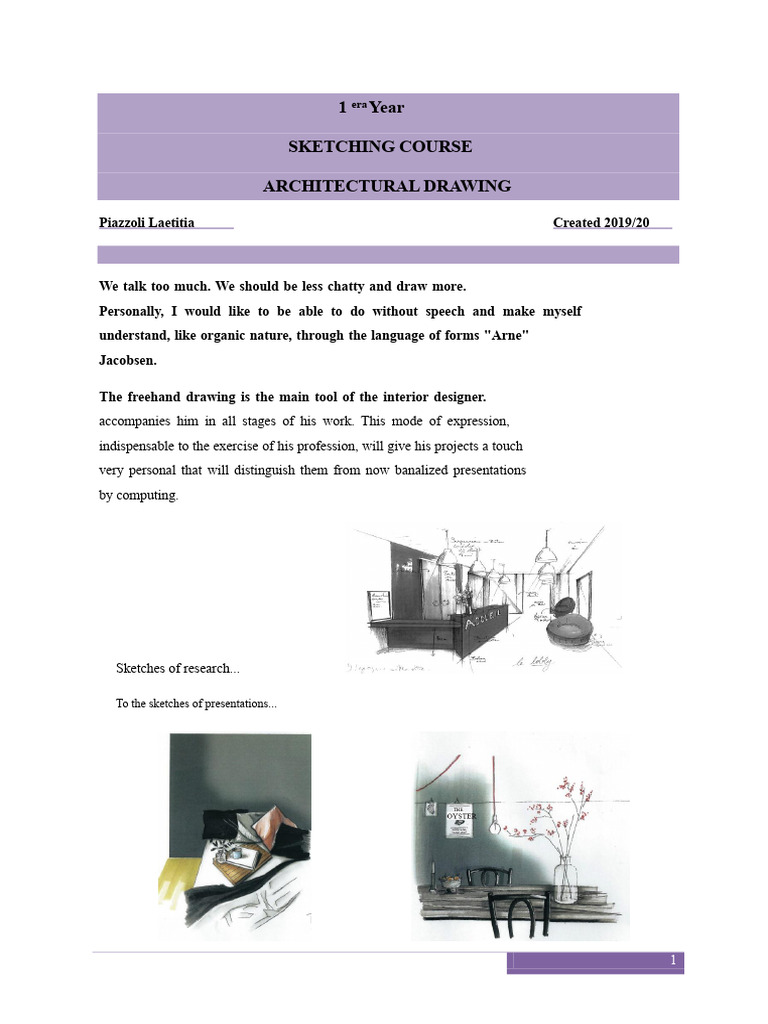 Freehand Architectural Sketching Guide | PDF | Drawing | Horizon