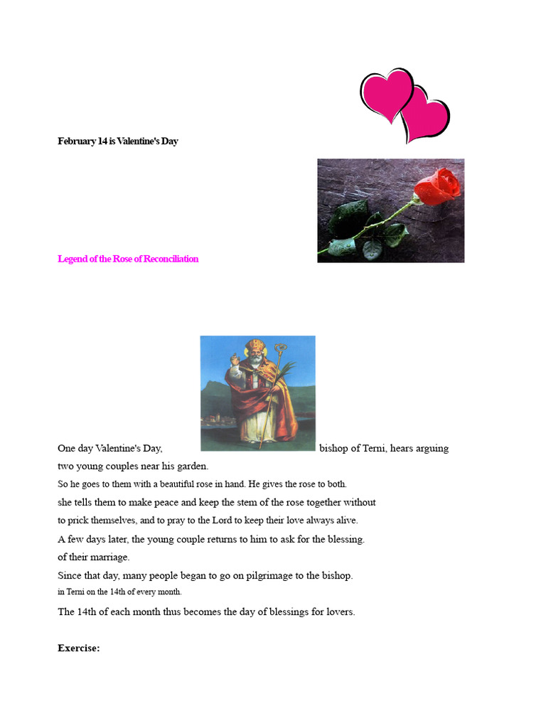Valentine's Day Rose Legend Explained | PDF