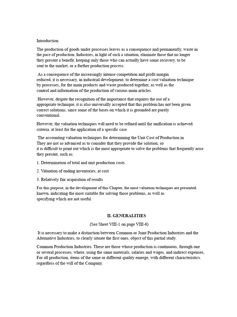 Introduction To Joint Production 1 LMGG | PDF | Valuation (Finance ...