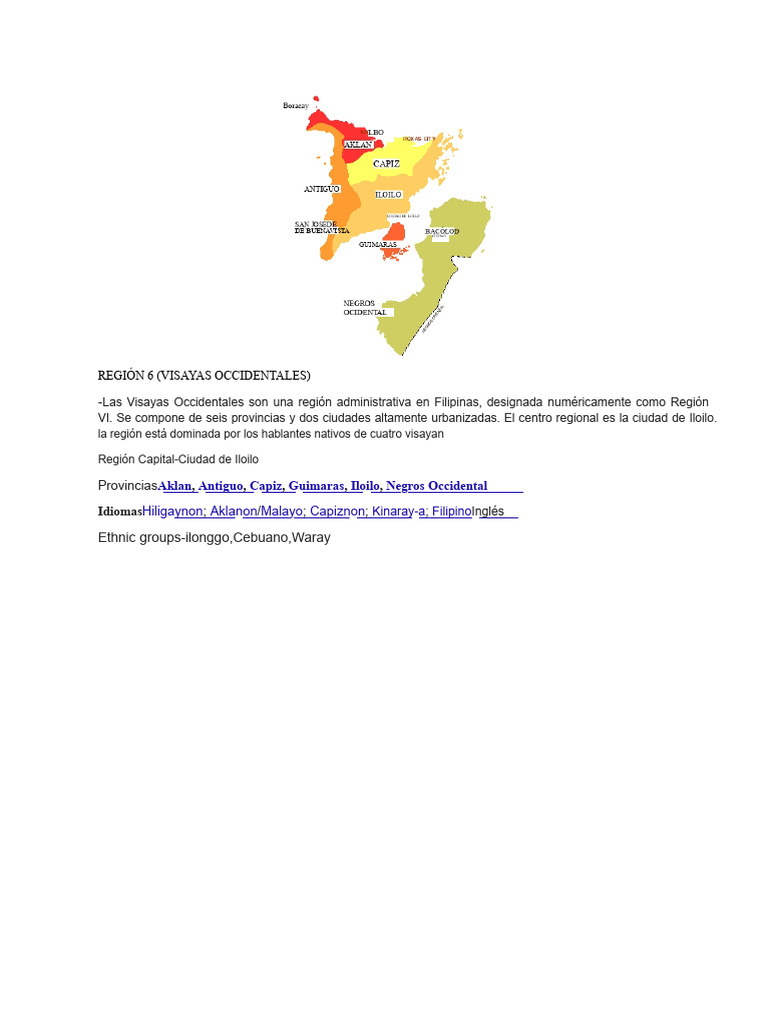 Región 6 | PDF | Filipinas