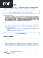 Référentiel APSAD R7 - Détection Incendie | PDF
