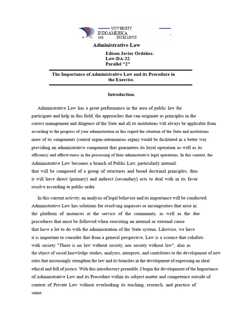 Importance of Administrative Law Explained | PDF | Administrative Law ...