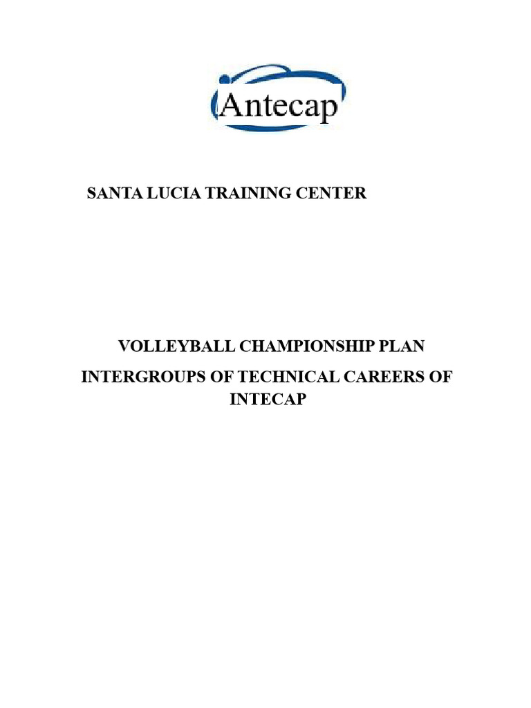 Volleyball Championship Plan | PDF | Sports | Value (Ethics)