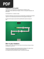 How to Play Dominoes: Step-by-Step Guide | PDF