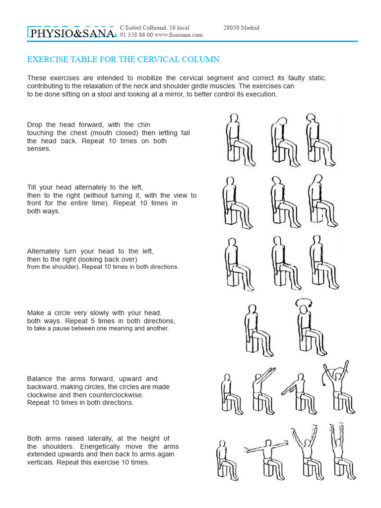 cervical exercises | PDF