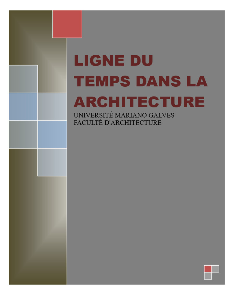 Ligne Du Temps Dans L'histoire de L'architecture PDF | PDF ...