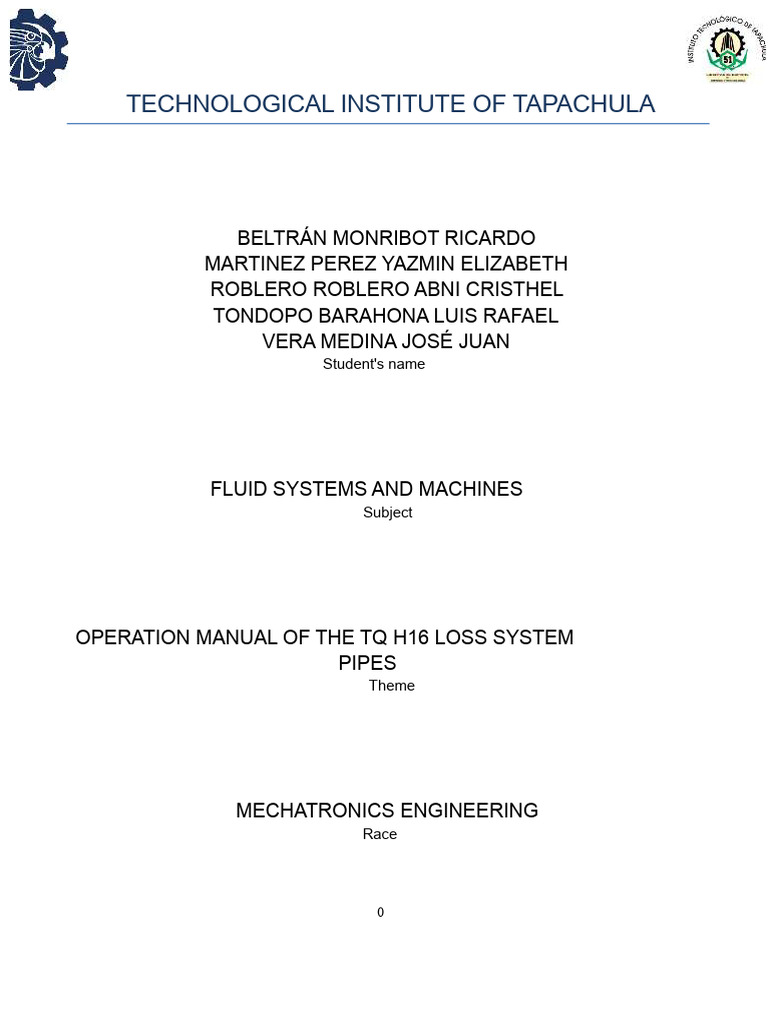 Operation Manual of The TQ H16 Pipe Leakage System | PDF | Pressure ...
