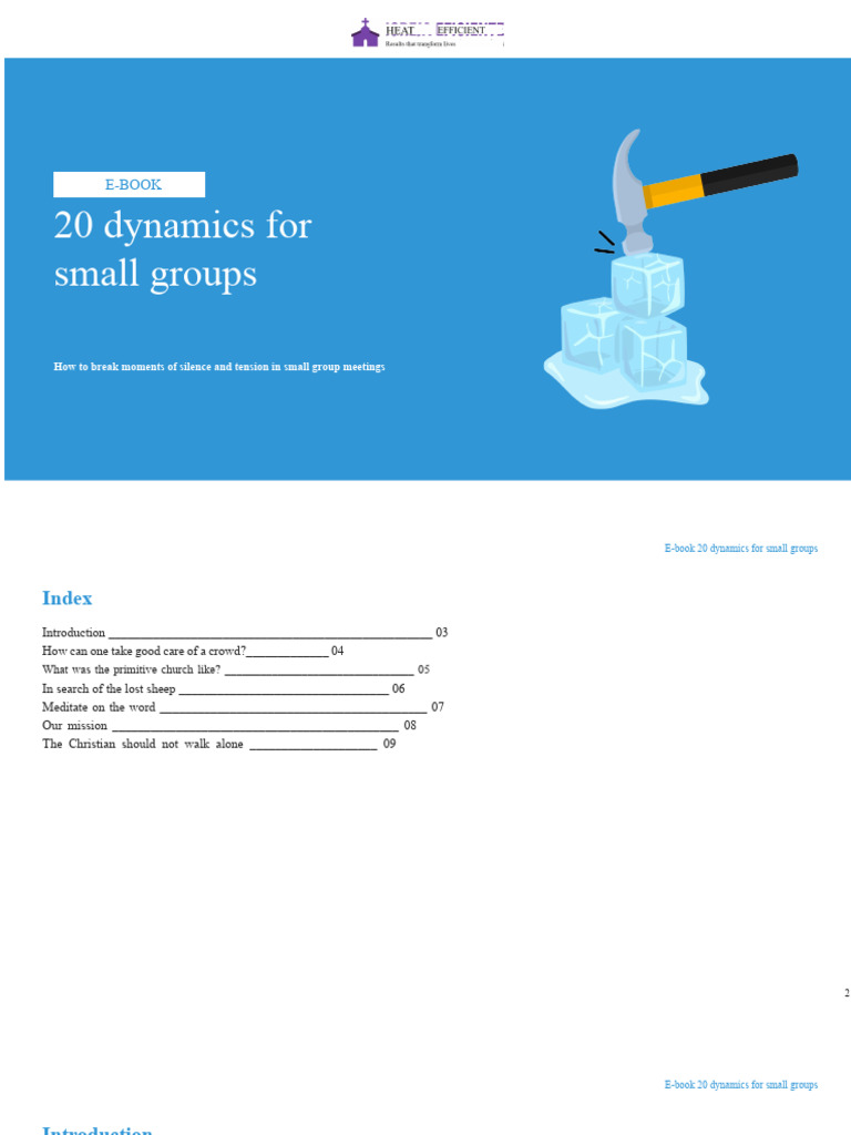 20 Dynamics For Small Groups | PDF | Jesus | God