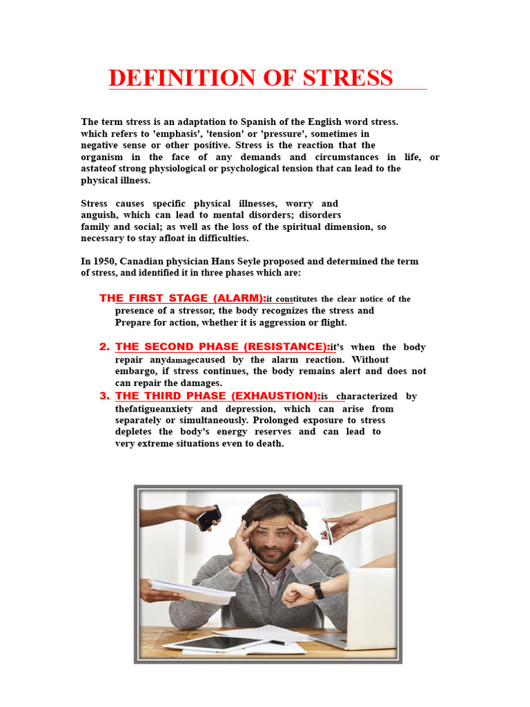 Definition of Stress | PDF | Stress (Biology) | Psychology