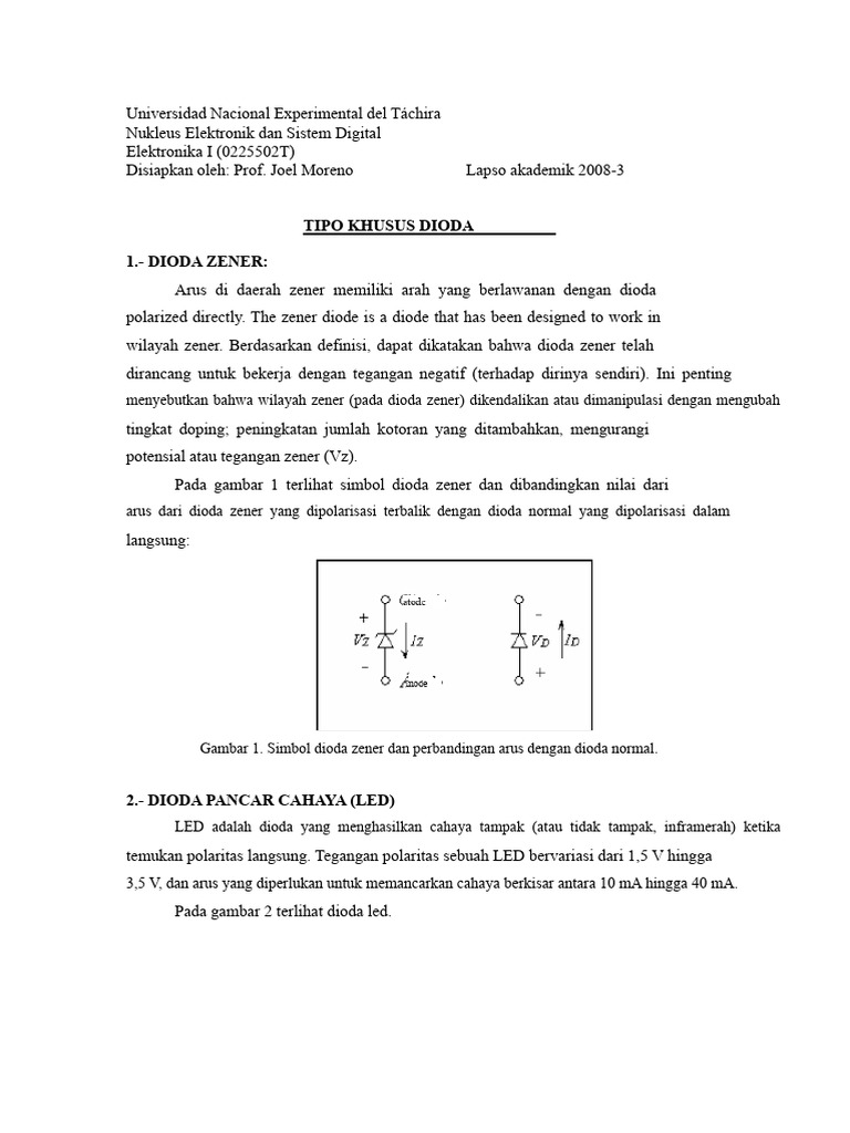 Jenis dioda khusus | PDF