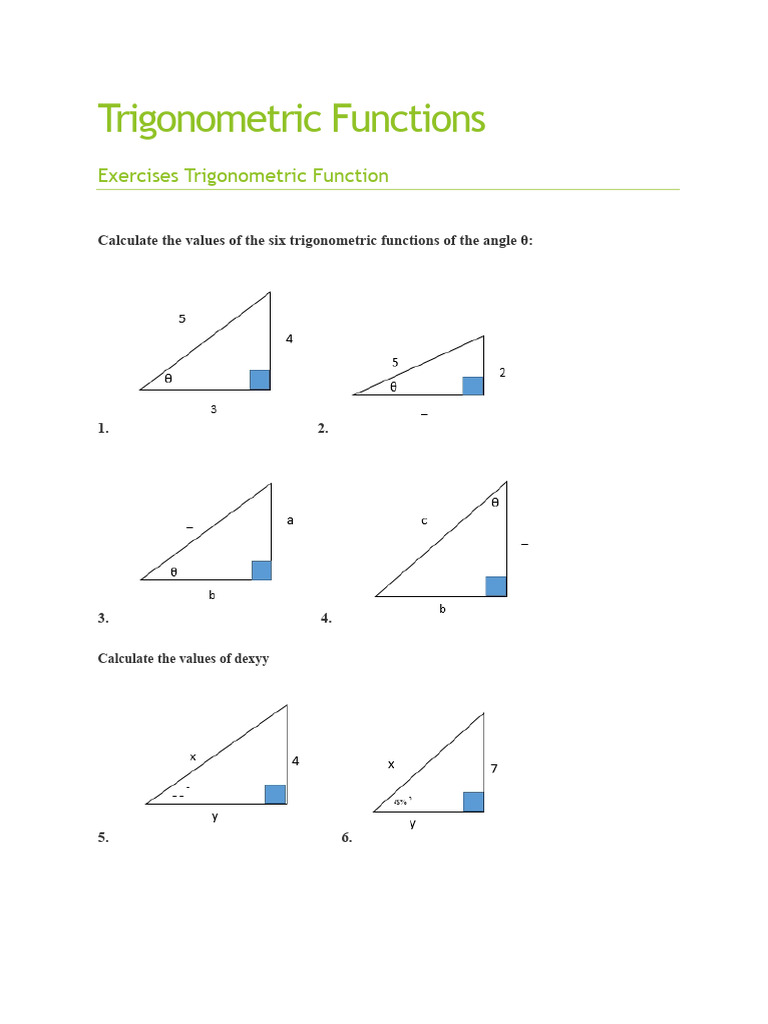Trigonometric Functions Pdf