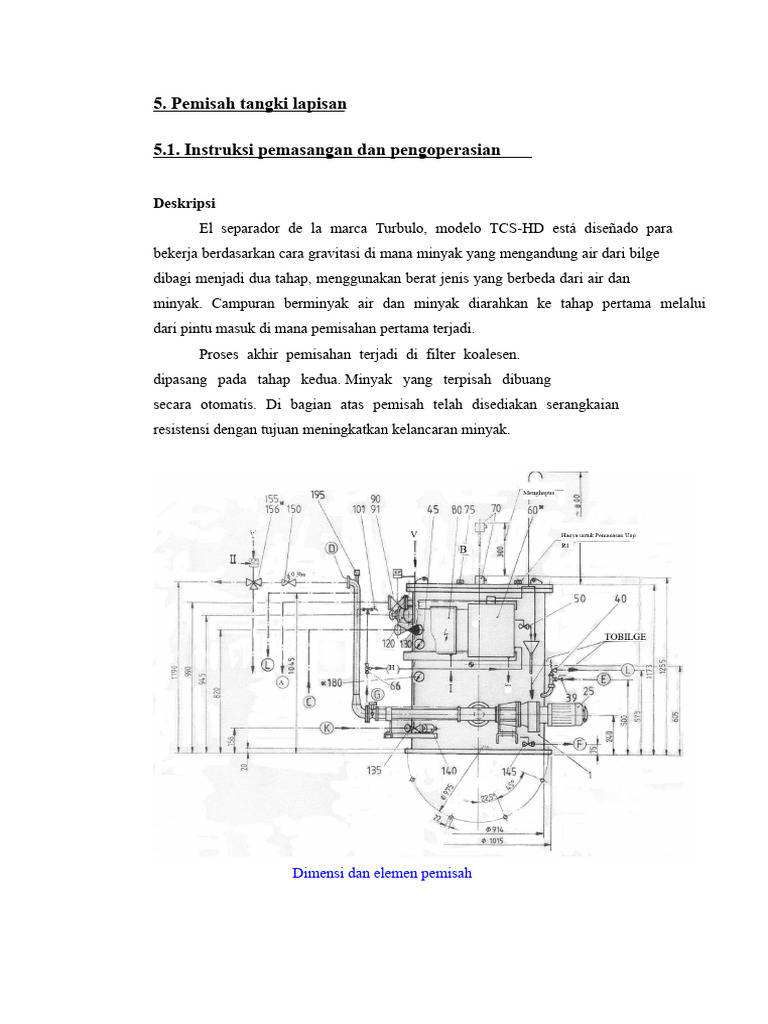 Panduan Instalasi Pemisah Minyak TCS-HD | PDF