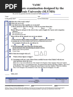 VAMC SLUMS Examination Guide | PDF | Recall (Memory) | Neuroscience