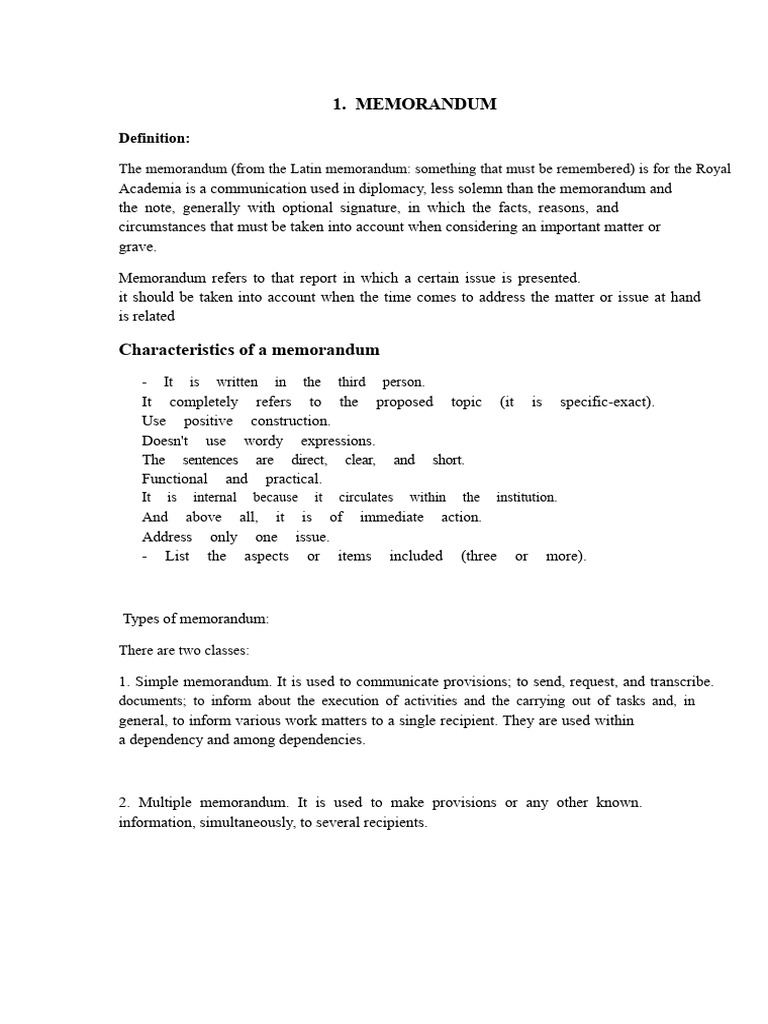 Memorandum | PDF | Memorandum | Communication